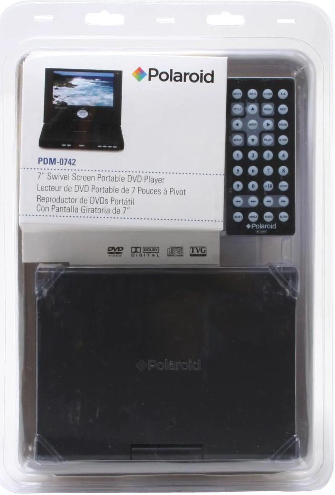 Polaroid PDM-0742 Portable DVD Players Black - Newegg.com