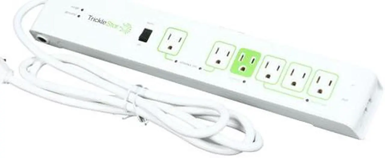 TrickleStar 180SS-US-6XT PC TrickleStrip Smart Powerstrip 6 Outlet ...