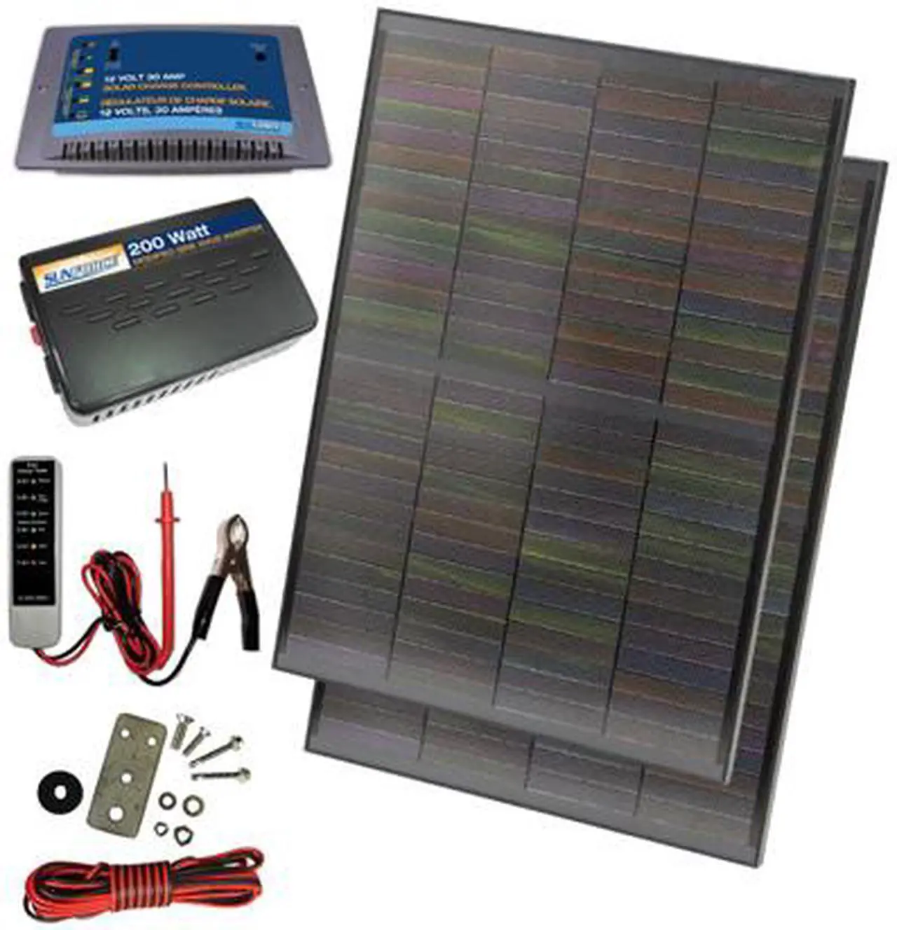 Sunforce 36726 140W CIG Kit with 30 Amp Charge Controller and 200W ...