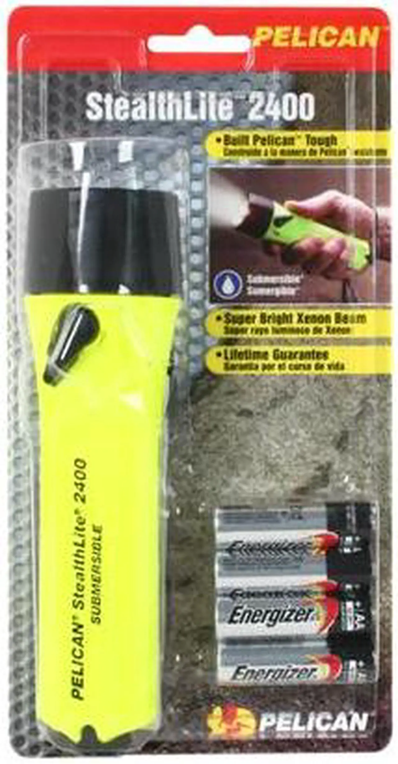 Pelican 2400-010-245 StealthLite 2400 Flashlight, Yellow - Newegg.com