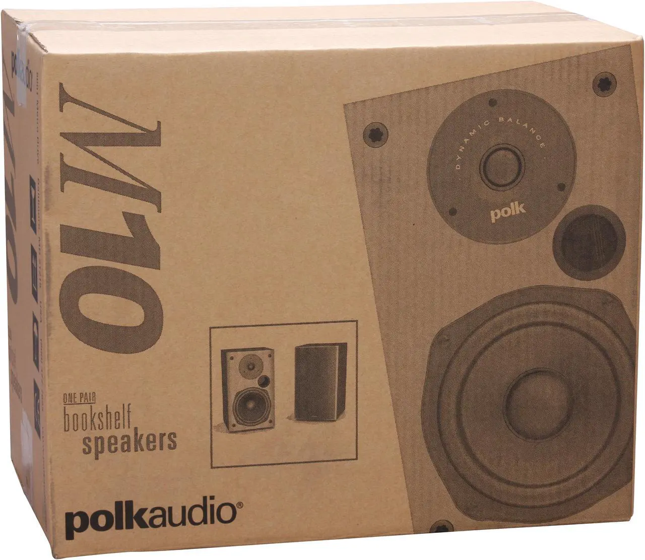 Polk Audio M10 Two-way bookshelf loudspeaker black Pair - Newegg.com