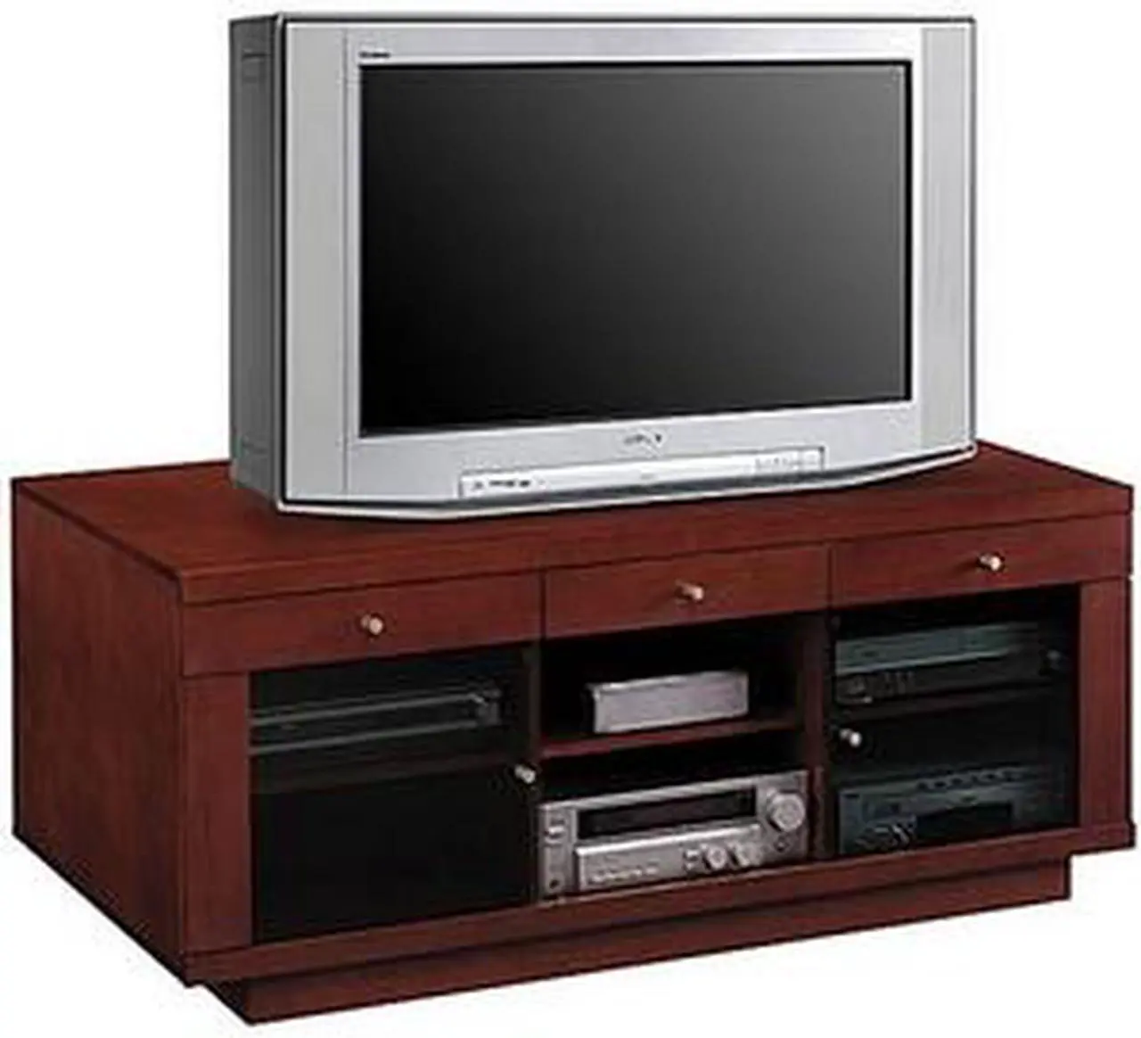 BUSH FURNITURE VS13588-03 Cognac Maple Veneer TV Stand - Newegg.com
