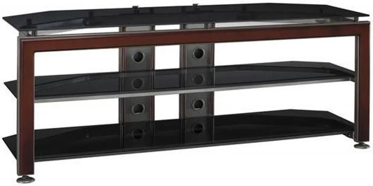 BUSH FURNITURE VS74677-03 Up to 60" Cool Gray Metallic TV Stand ...