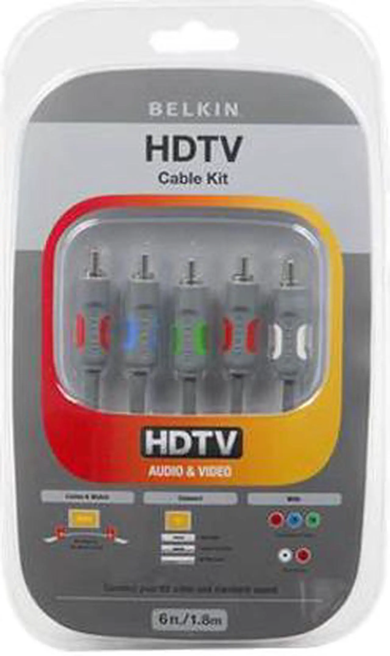 BELKIN PURE AV AM22111-06-SN 6 feet Component RCA Audio Kit - Newegg.com