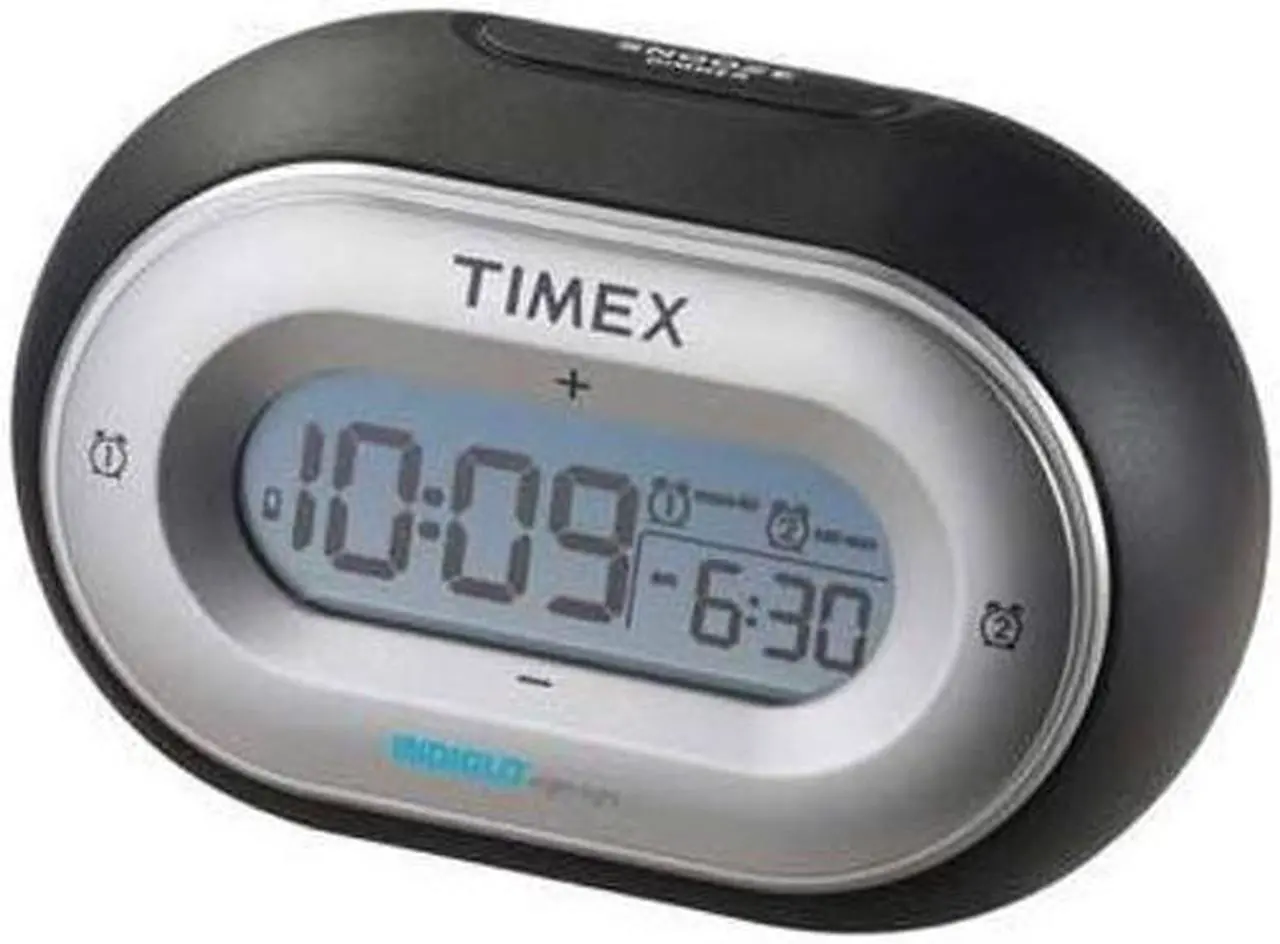 Timex T116B Nano Color "Jelly" Dual Alarm Clock - Black - Newegg.com