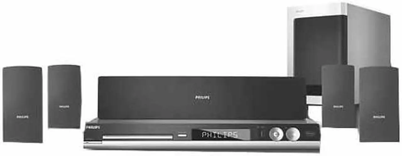 PHILIPS HTS3450 DivX Ultra DVD Home Theater System - Newegg.com