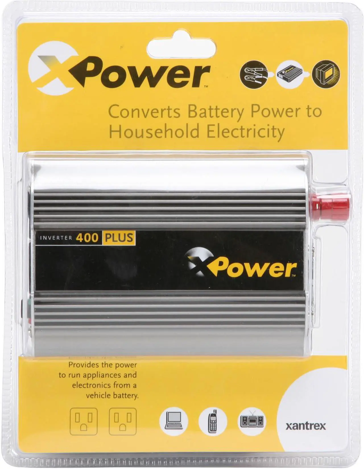 xantrex XPOWER-400 PLUS DC to Dual-Outlet AC Power Inverters - Newegg.com