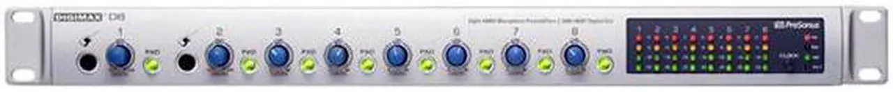 PreSonus DigiMax D8 8-Channel Preamplifier with 24-bit ADAT Digital ...