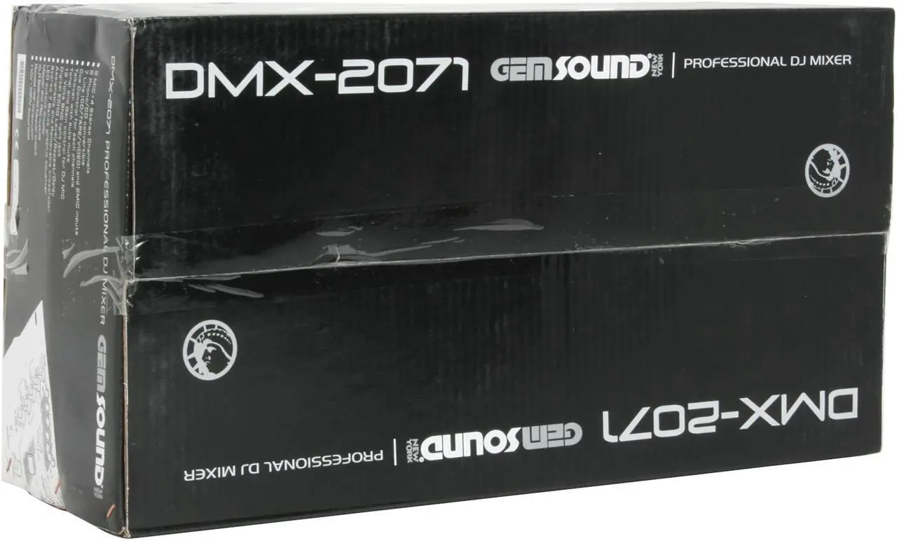 GEM SOUND DMX-2071 4-Channel Rackmount Mixer with EQ and Digital Echo ...