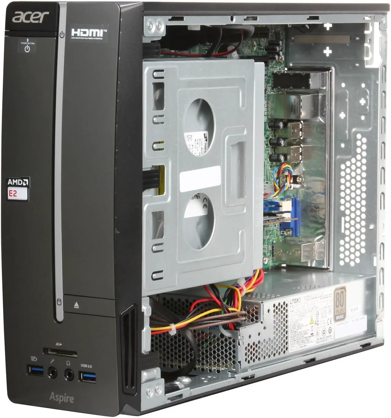 Acer Desktop PC Aspire X AXC-115-UR20 AMD E2-6110 4GB DDR3 500GB HDD ...