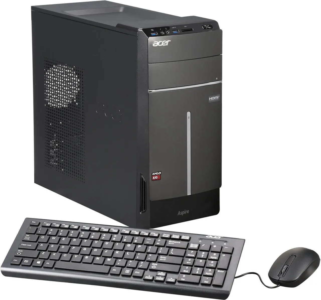 Acer Desktop PC Aspire T ATC-120-UR12 AMD A10-7800 8GB DDR3 1TB HDD ...