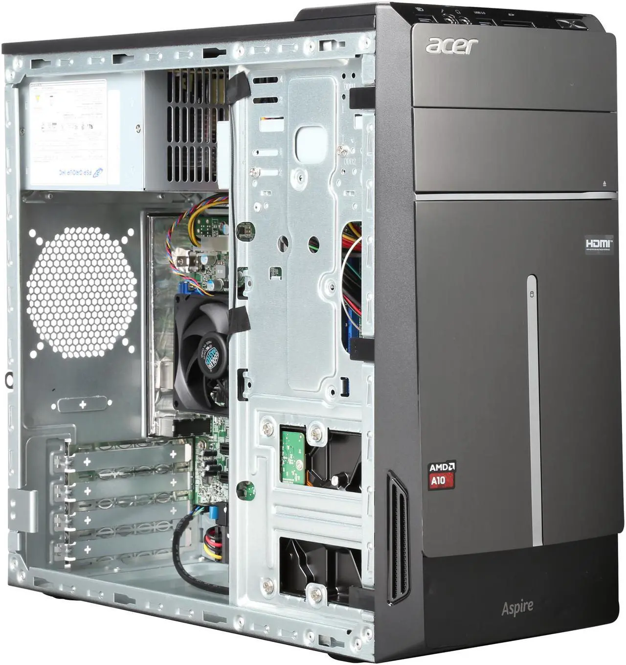 Acer Desktop PC Aspire T ATC-120-UR12 AMD A10-7800 8GB DDR3 1TB HDD ...