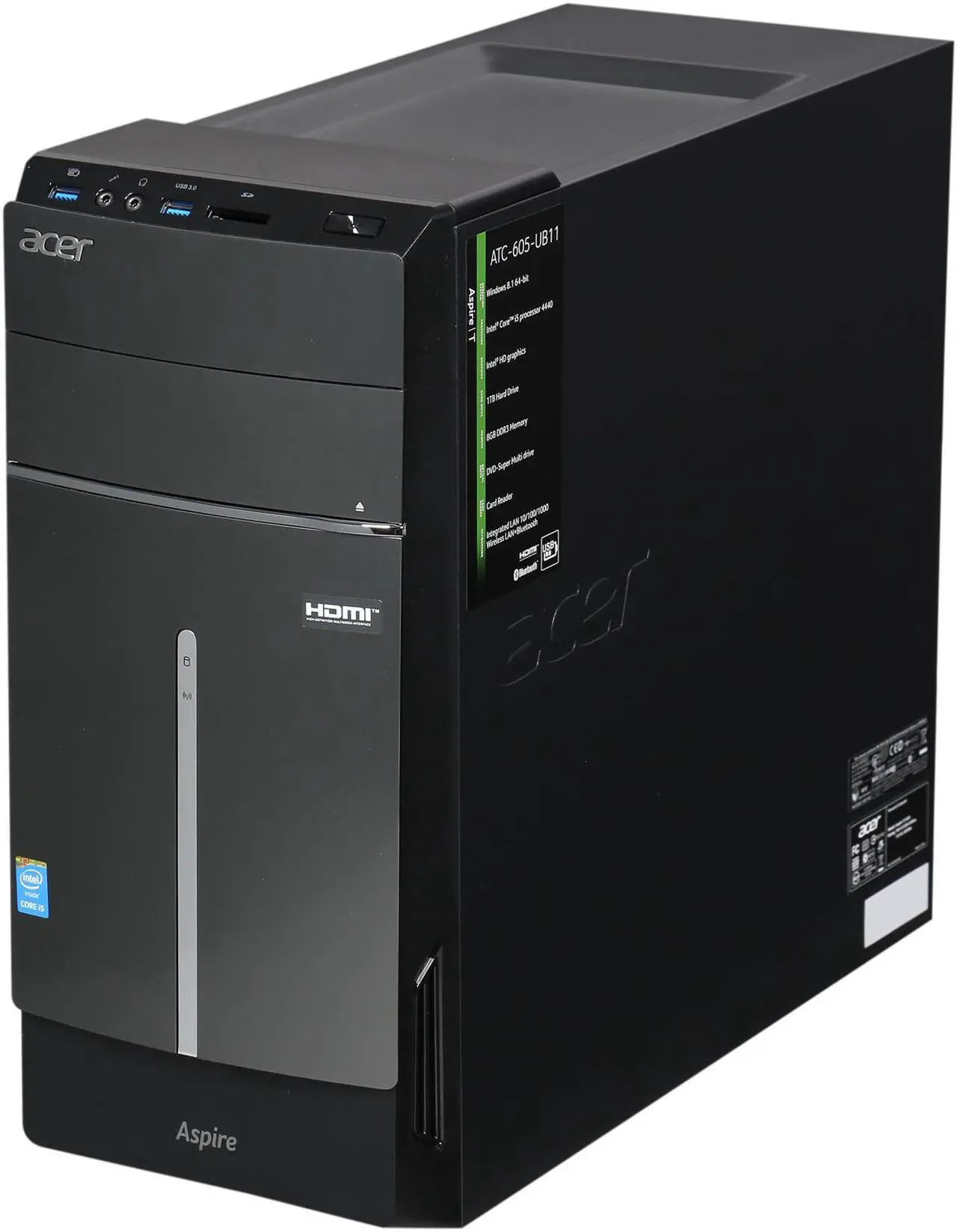 Acer Desktop Computer Aspire ATC-605-UB11 Intel Core i5-4440 8GB DDR3 ...