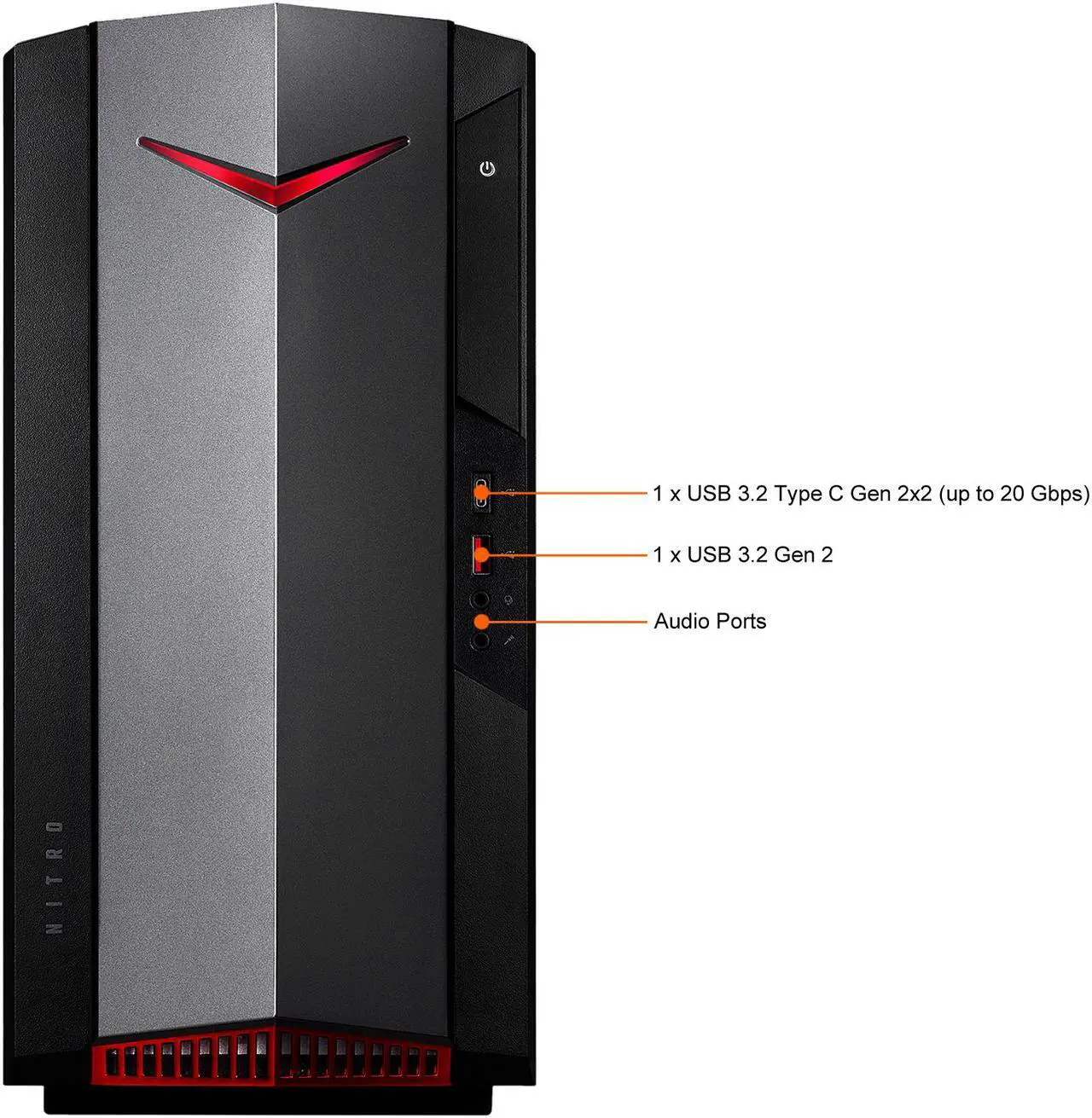 Acer Gaming Desktop Nitro 50 N50-640-UR11 Intel Core i5-12400F 8GB DDR4 ...