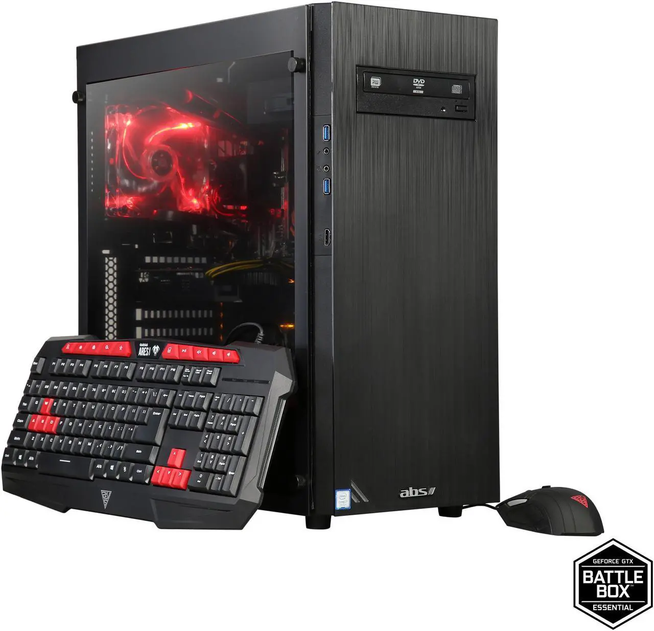 Open Box: ABS Battlebox Essential Meteor Gaming Desktop PC NVIDIA ...