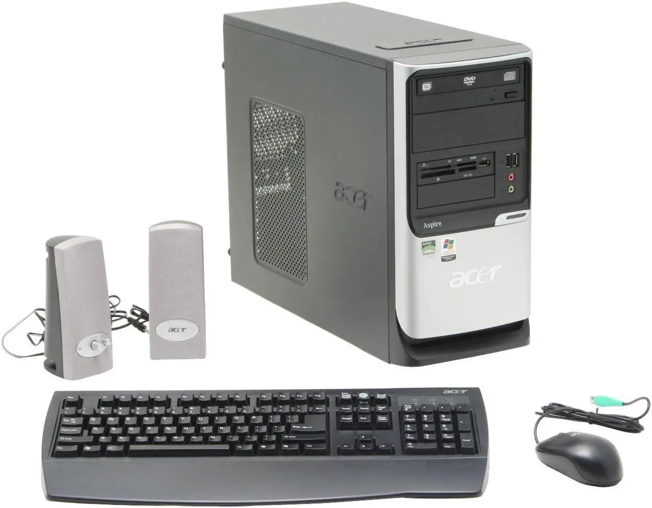 Acer Desktop PC Aspire AST160-US322H 3200+ 512MB DDR 160GB HDD Windows ...