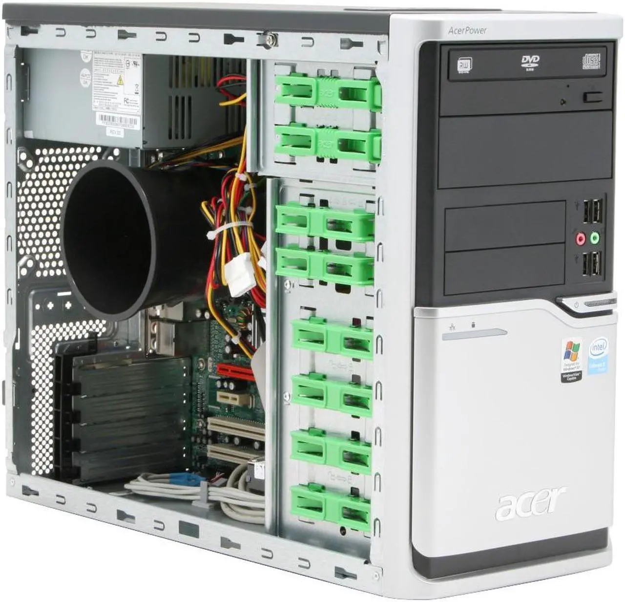 Acer Desktop PC Power APFH-EC3520P Intel Celeron D 352 512MB DDR2 80GB ...