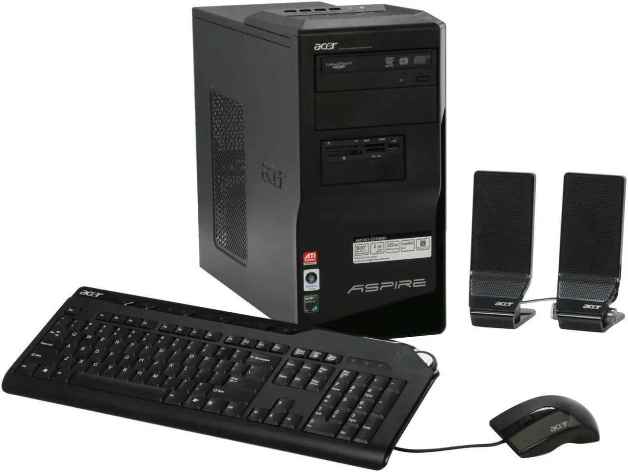 Open Box: Acer Desktop PC Aspire AM1201-ED5000A 5000+ 2GB DDR2 320GB ...