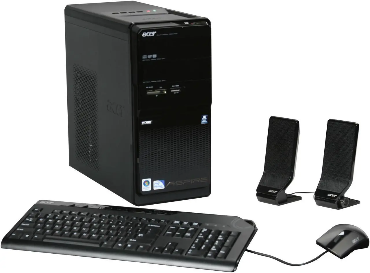 Open Box: Acer Desktop PC Aspire AM3800-U3802A Intel Pentium E5200 4GB ...