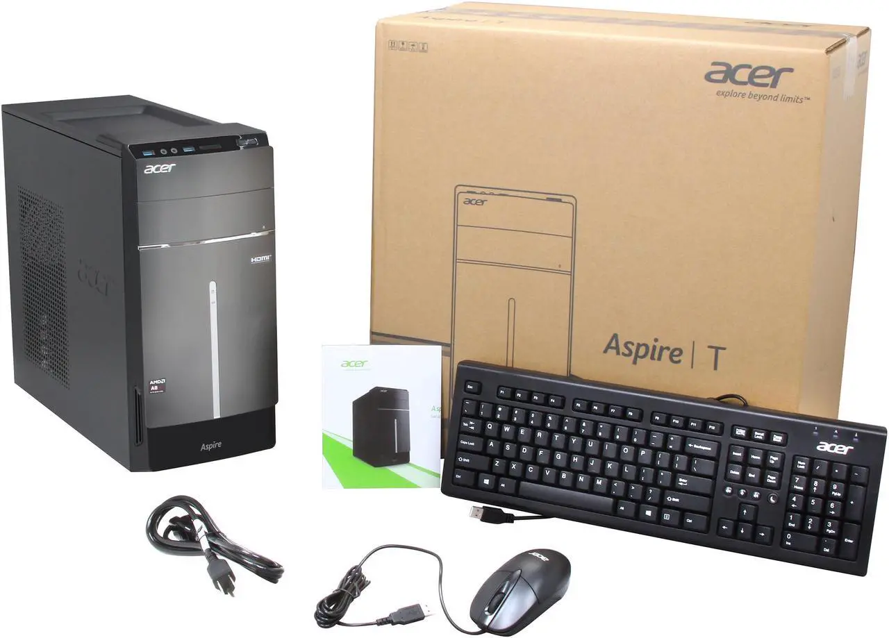 Acer Desktop PC ATC-105-UR10 AMD A8-6500 (2 x 4096MB) 1TB HDD AMD ...