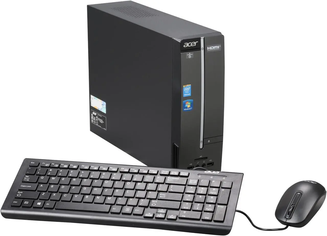 Acer Desktop PC AXC-603-UR2D Intel Pentium J2900 4GB DDR3 500GB HDD ...
