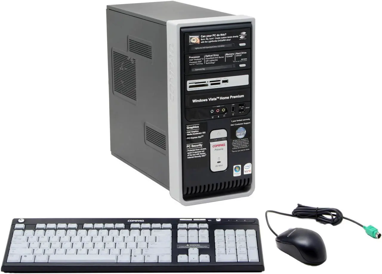 COMPAQ Desktop PC Presario SR2180NX(RK548AA) AMD Phenom II X4 820 1GB ...