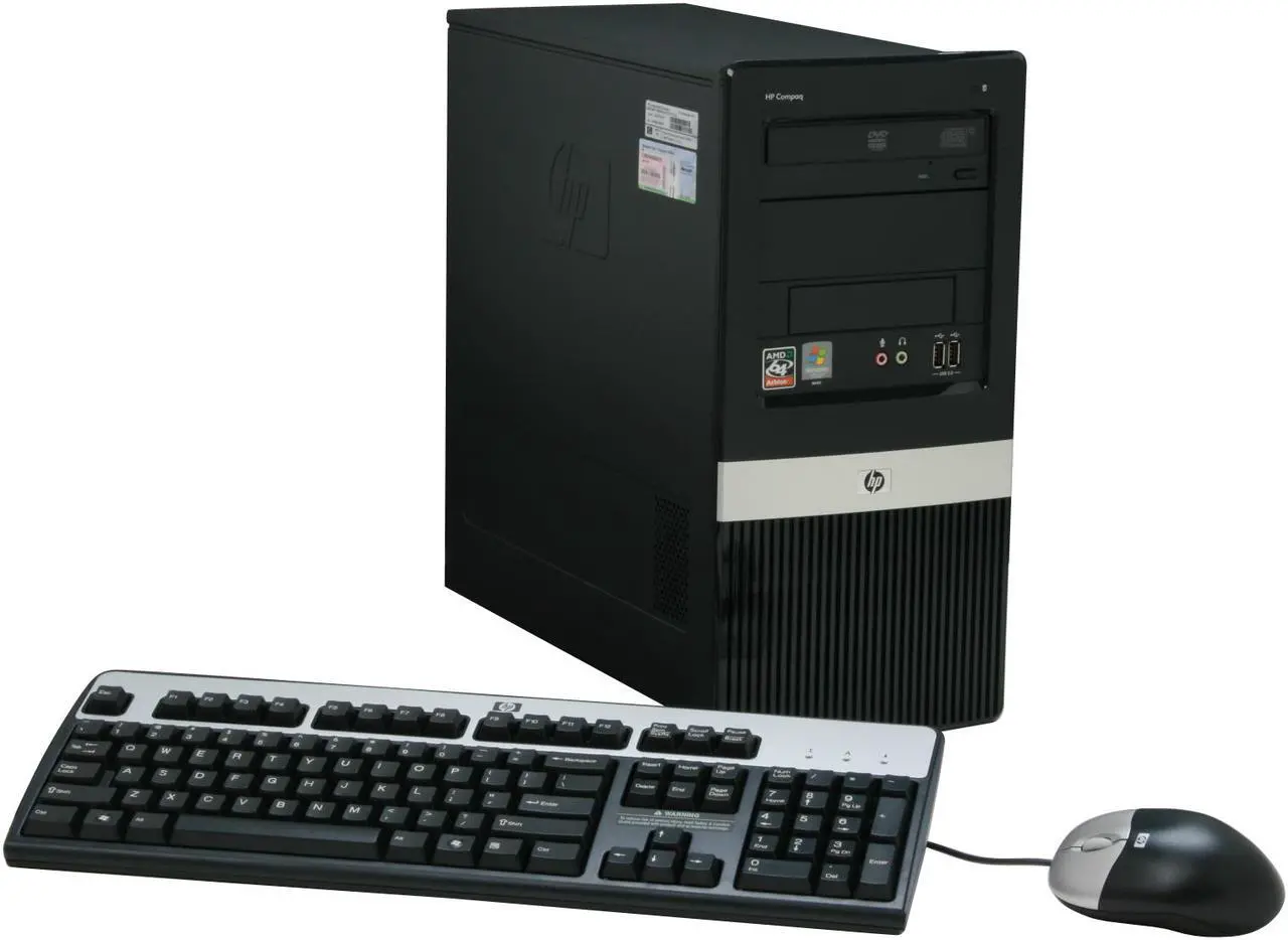 HP Compaq Desktop PC DX2450(KA439UT#ABA) AMD Athlon 64 1640B 512MB DDR2 ...