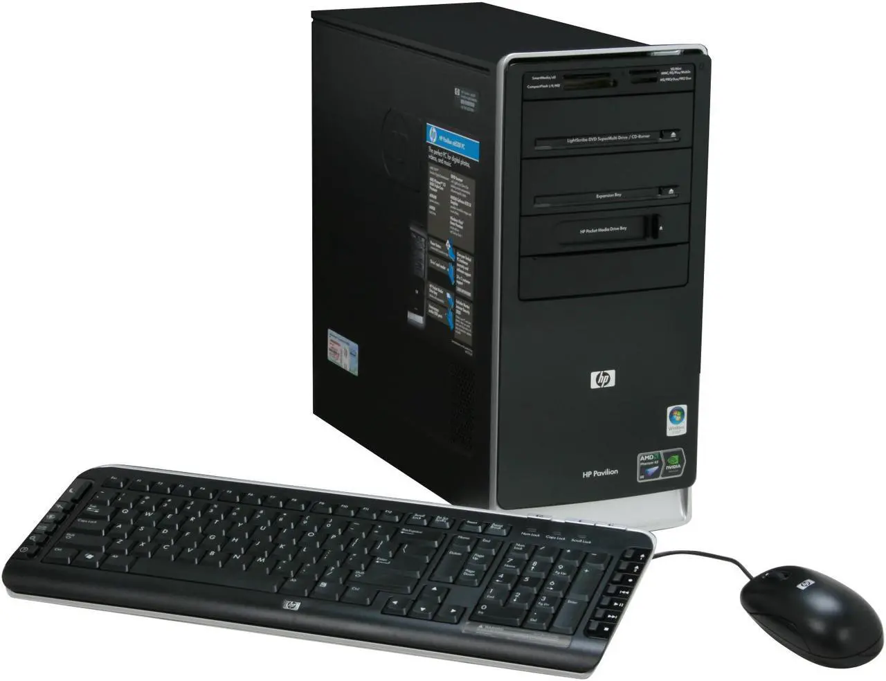 HP Desktop PC Pavilion A6530F(KQ496AA) AMD Phenom X3 8450 4GB DDR2 ...