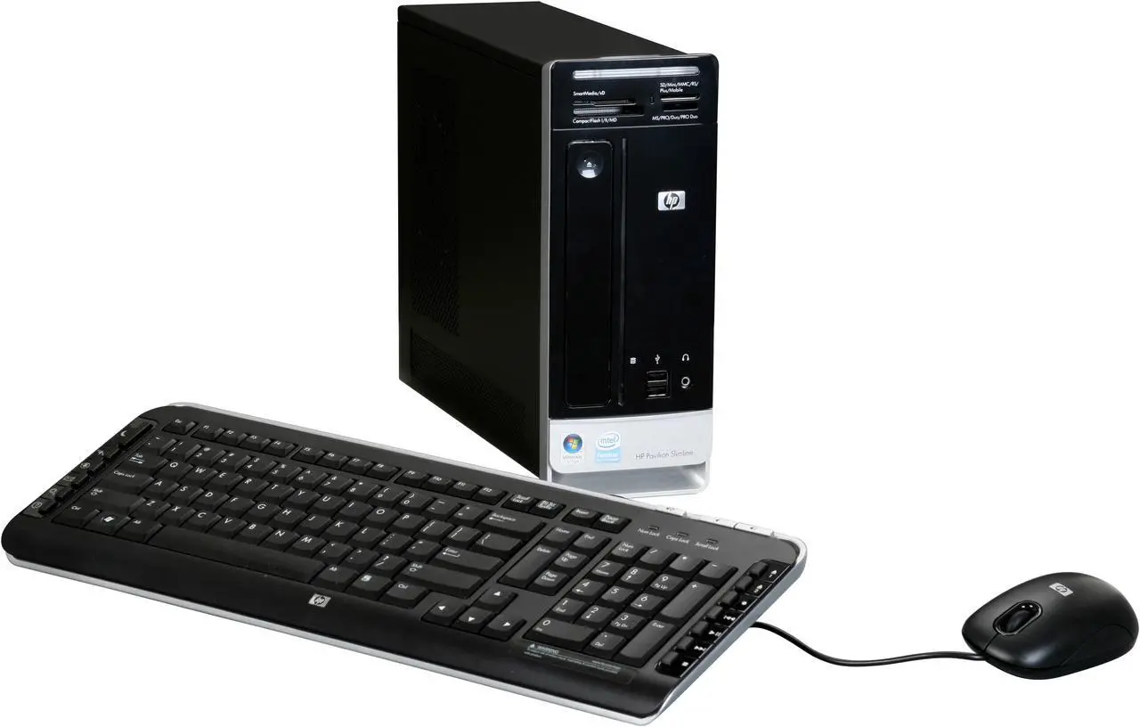 Refurbished: HP Desktop PC Pavilion Slimline S3620F(FK785AAR) Intel Pentium E5200 4GB DDR2 500GB ...
