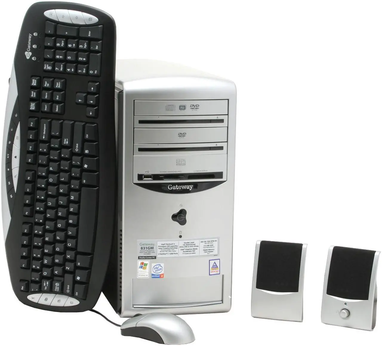 Gateway Desktop PC 831GM Intel Pentium 4 630 512MB DDR 200GB HDD ...
