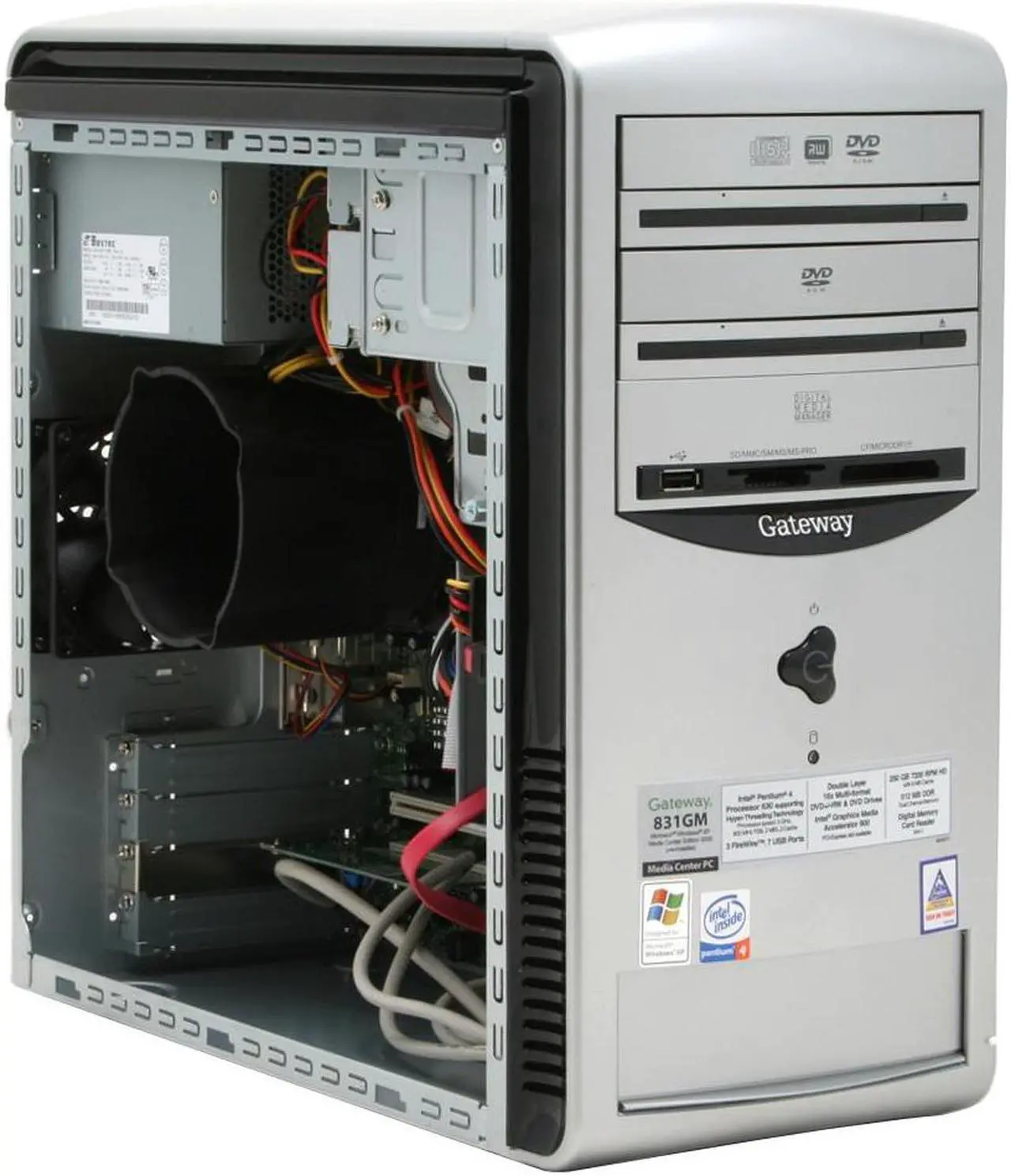 Gateway Desktop PC 831GM Intel Pentium 4 630 512MB DDR 200GB HDD ...