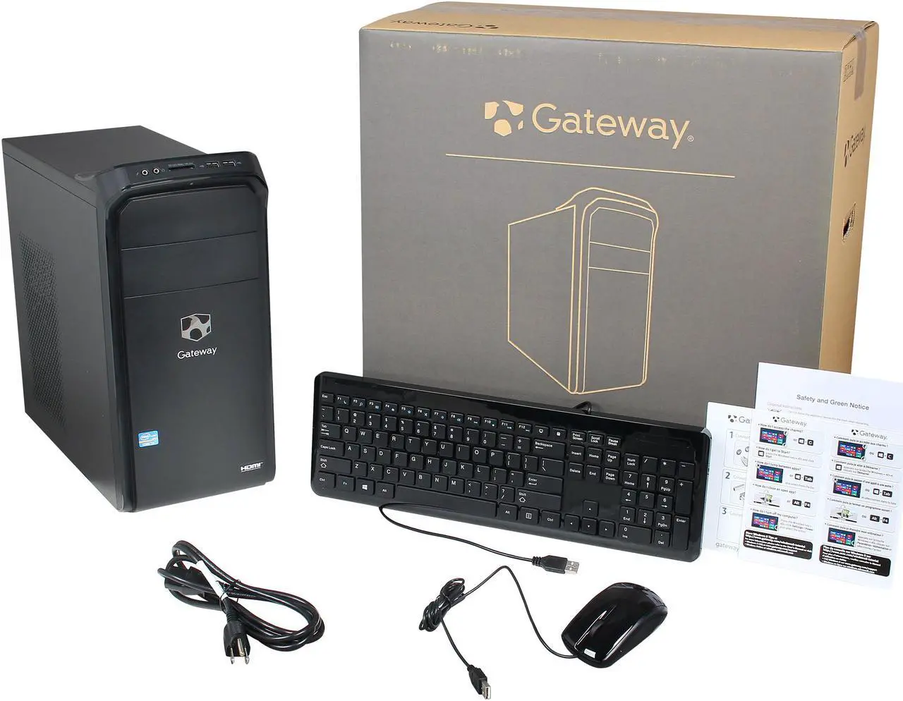 Gateway Desktop PC DX4870-UR348 (DT.GDDAA.016) Intel Core i3-2130 4GB ...