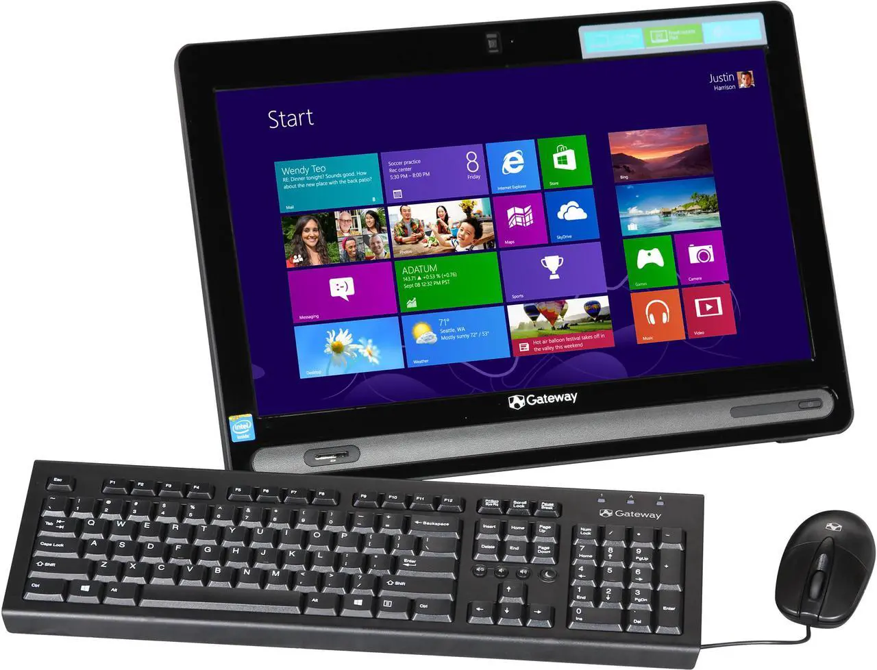 Gateway All-in-One PC One ZX4665-UR11 Intel Celeron 1017U 4GB DDR3 ...