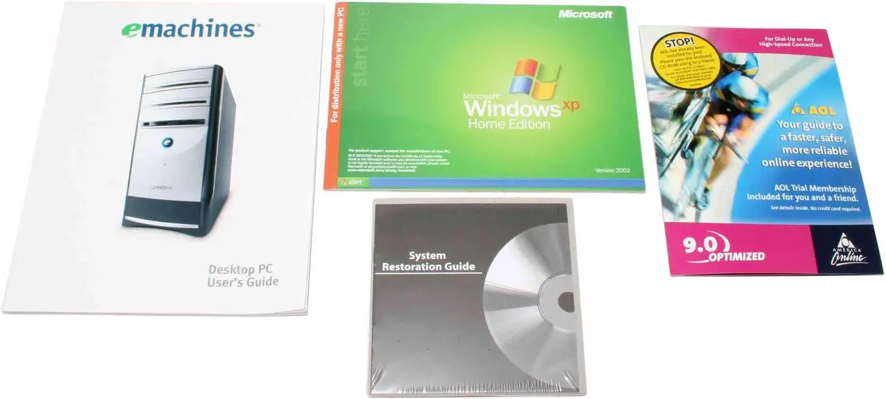 eMachines Desktop PC T3090 3000+ 512MB DDR 80GB HDD Windows XP Home ...