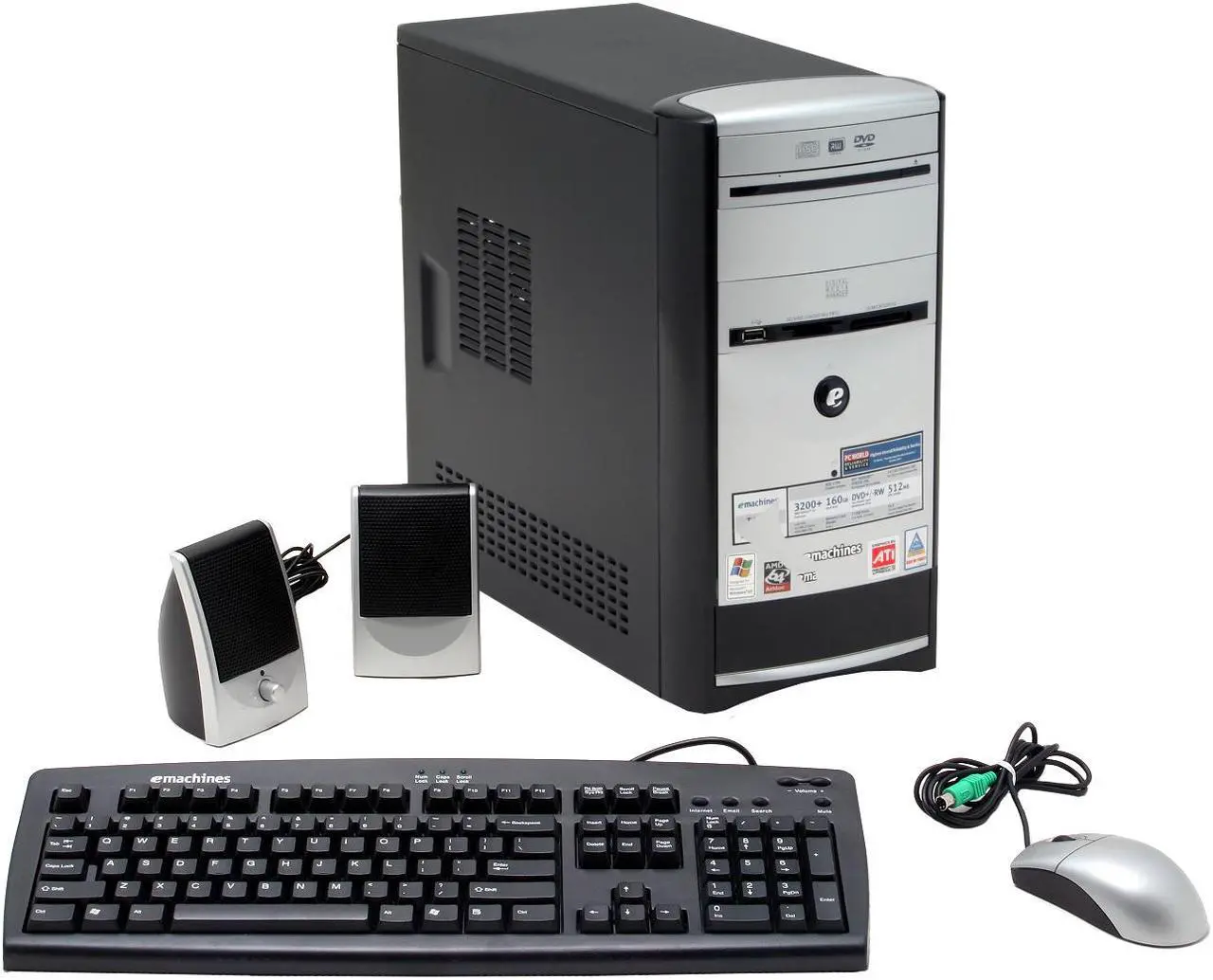 eMachines Desktop PC T6410 3200+ 512MB DDR 160GB HDD Windows XP Home ...