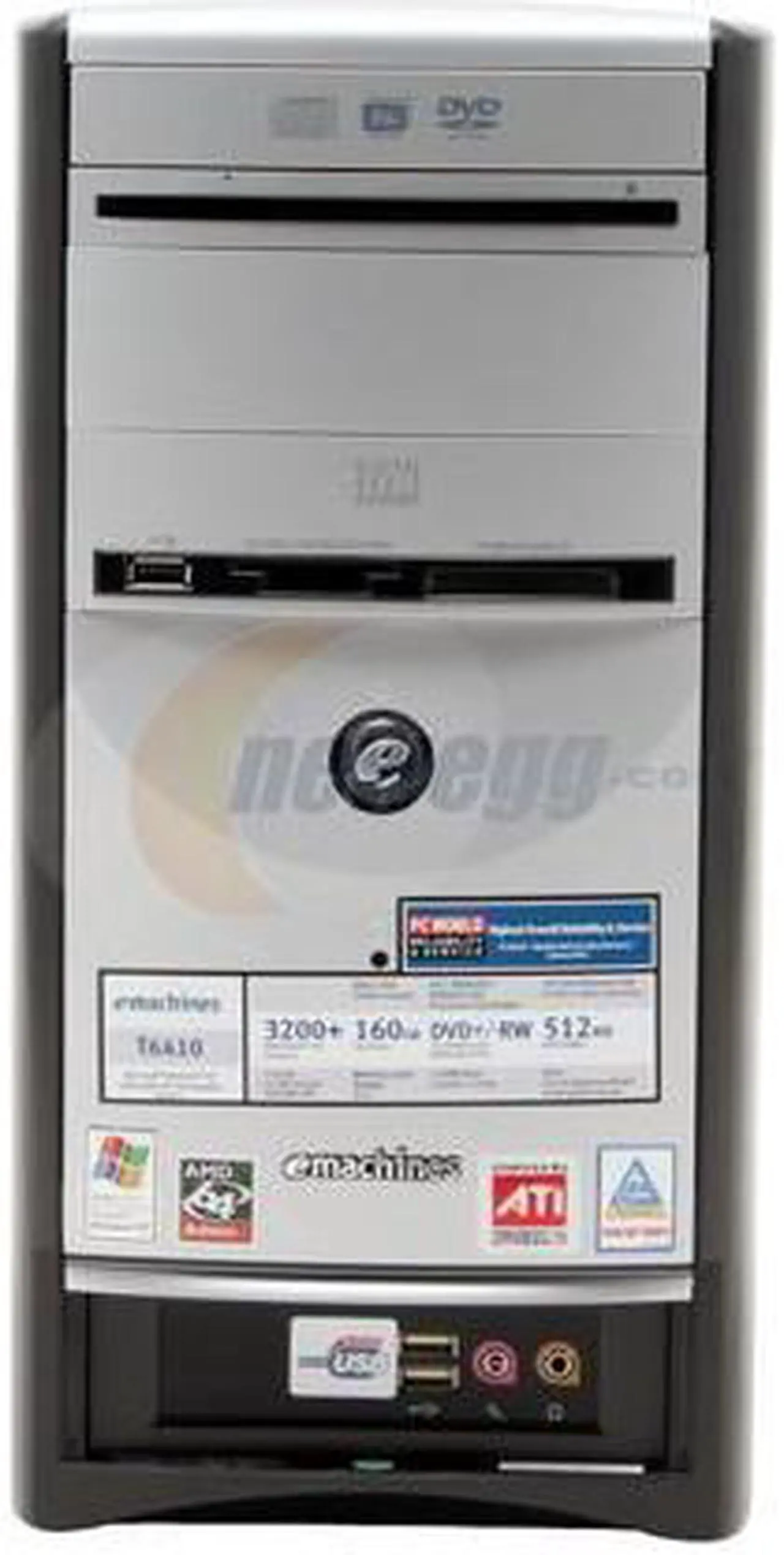 eMachines Desktop PC T6410 3200+ 512MB DDR 160GB HDD Windows XP Home ...