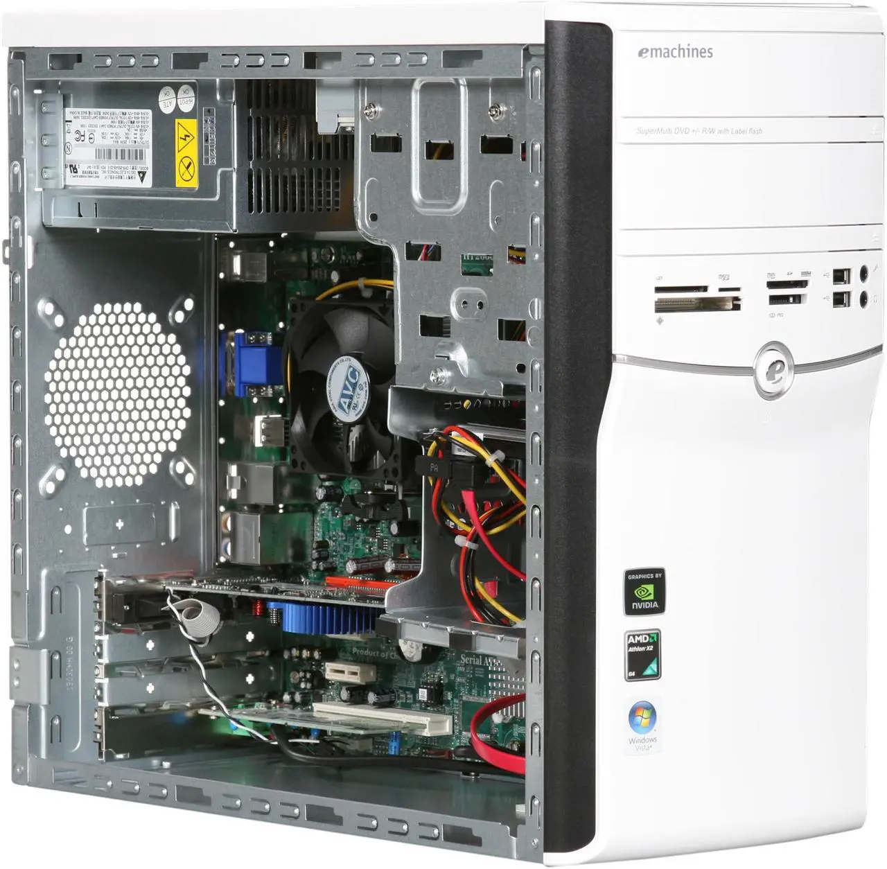 eMachines Desktop PC ET1300-02 AMD Athlon X2 4850e 3GB DDR2 160GB HDD ...