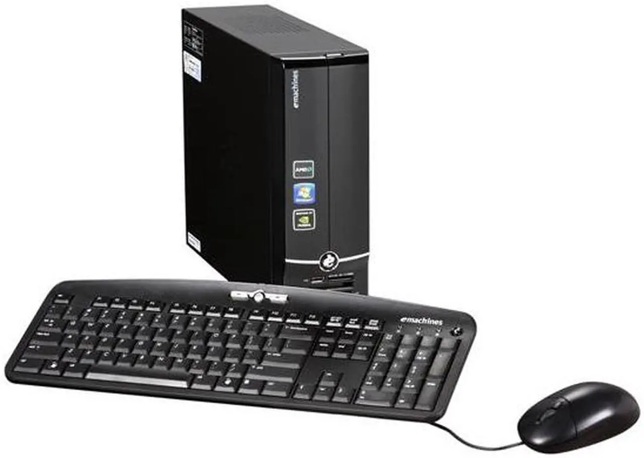 eMachines Desktop PC EL1352-51 AMD Athlon II 170u 2GB DDR3 500GB HDD ...