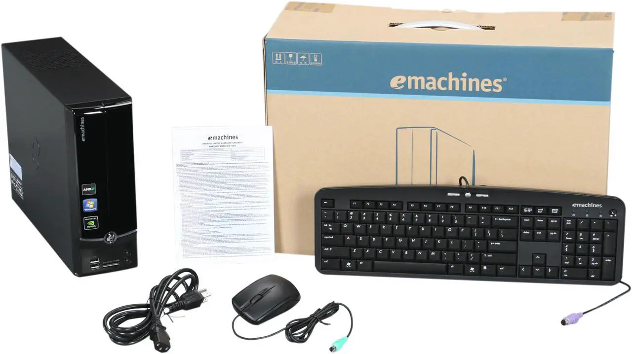 eMachines Desktop PC EL1358-53 AMD Athlon II X2 220 3GB DDR3 1TB HDD ...