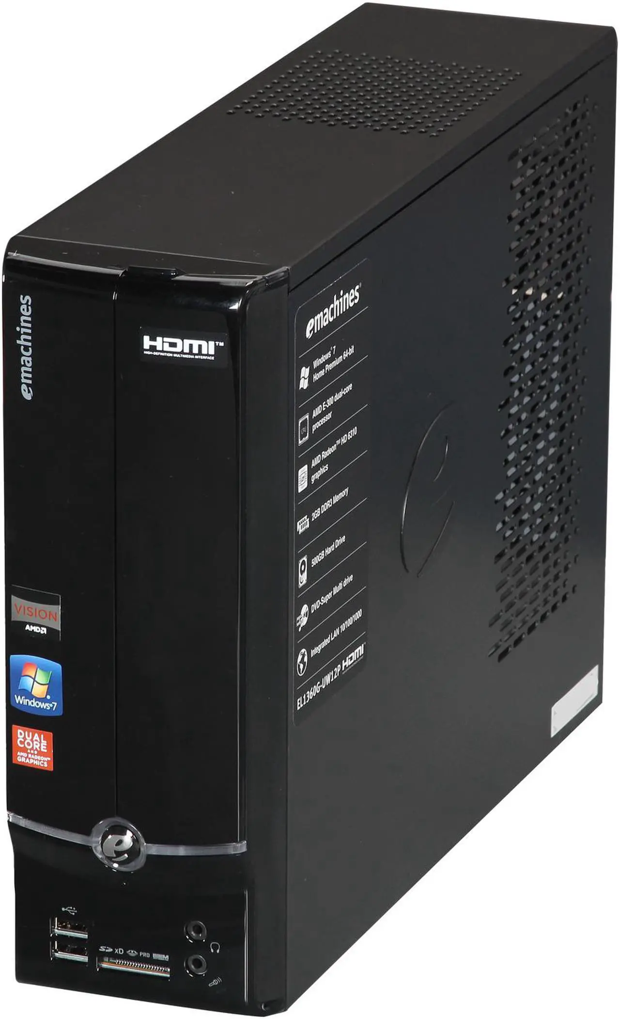 Open Box: eMachines Desktop PC EL1360G-UW12P (PT.ND5P2.003) AMD E-300 ...