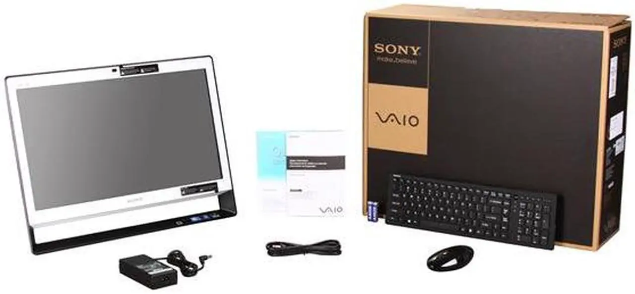 Sony All-in-One PC VAIO J Series VPCJ118FX/W Intel Core i7-620M 6GB DDR3 500GB HDD 21.5 ...