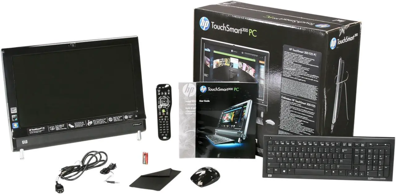 HP Desktop PC TouchSmart 300-1125 AMD Athlon II X4 600e 4GB DDR3 1TB ...