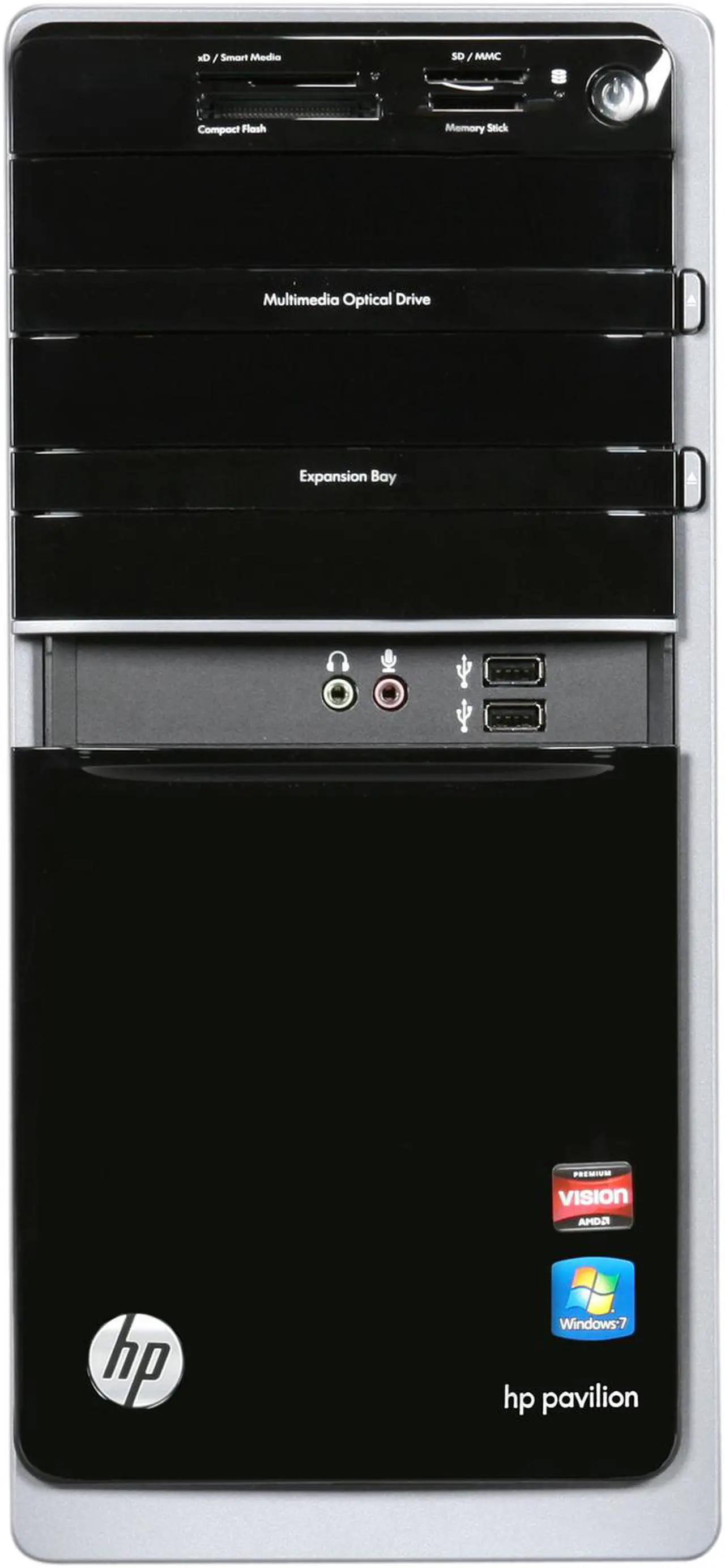 HP Desktop PC Pavilion p7-1010 (BV703AA#ABA) AMD Athlon II X4 645 6GB ...