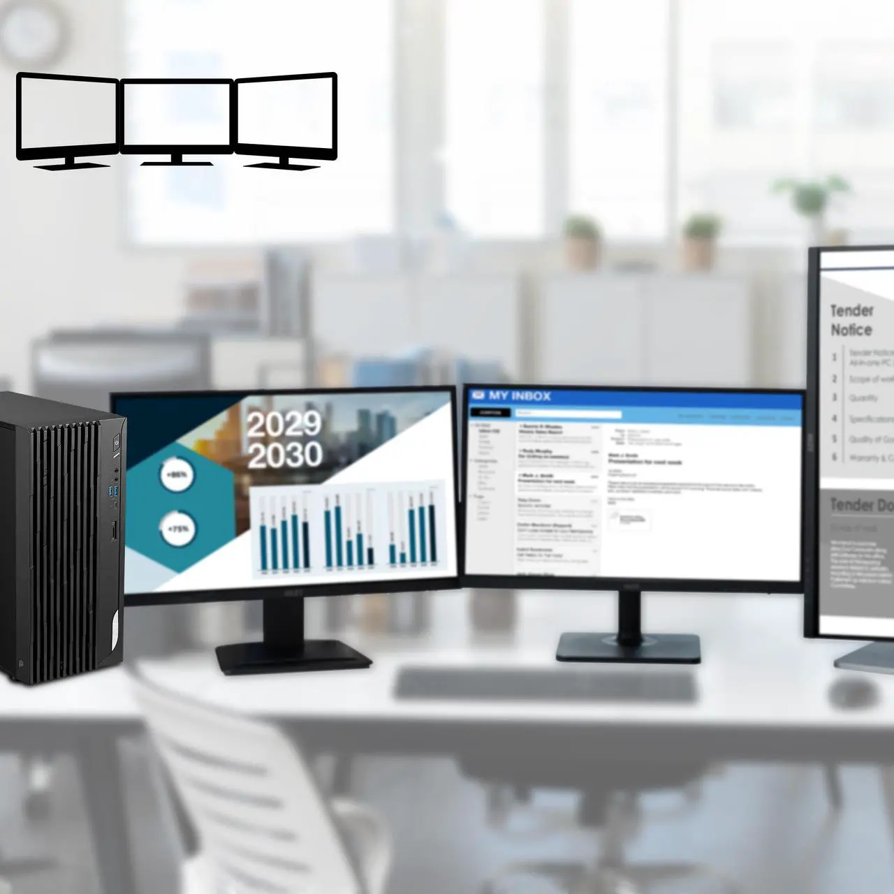 MSI Desktop Computer PRO DP180 13NUC-223US Intel Core i5-13400F 16GB ...