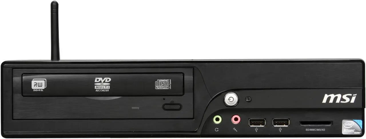 MSI Desktop PC Wind Nettop 120 Intel Atom 230 1GB DDR2 160GB HDD ...