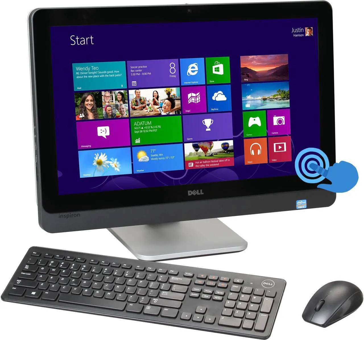 DELL All-In-One PC Inspiron One 2330 (io2330T-8637BK) Intel Core i7 ...