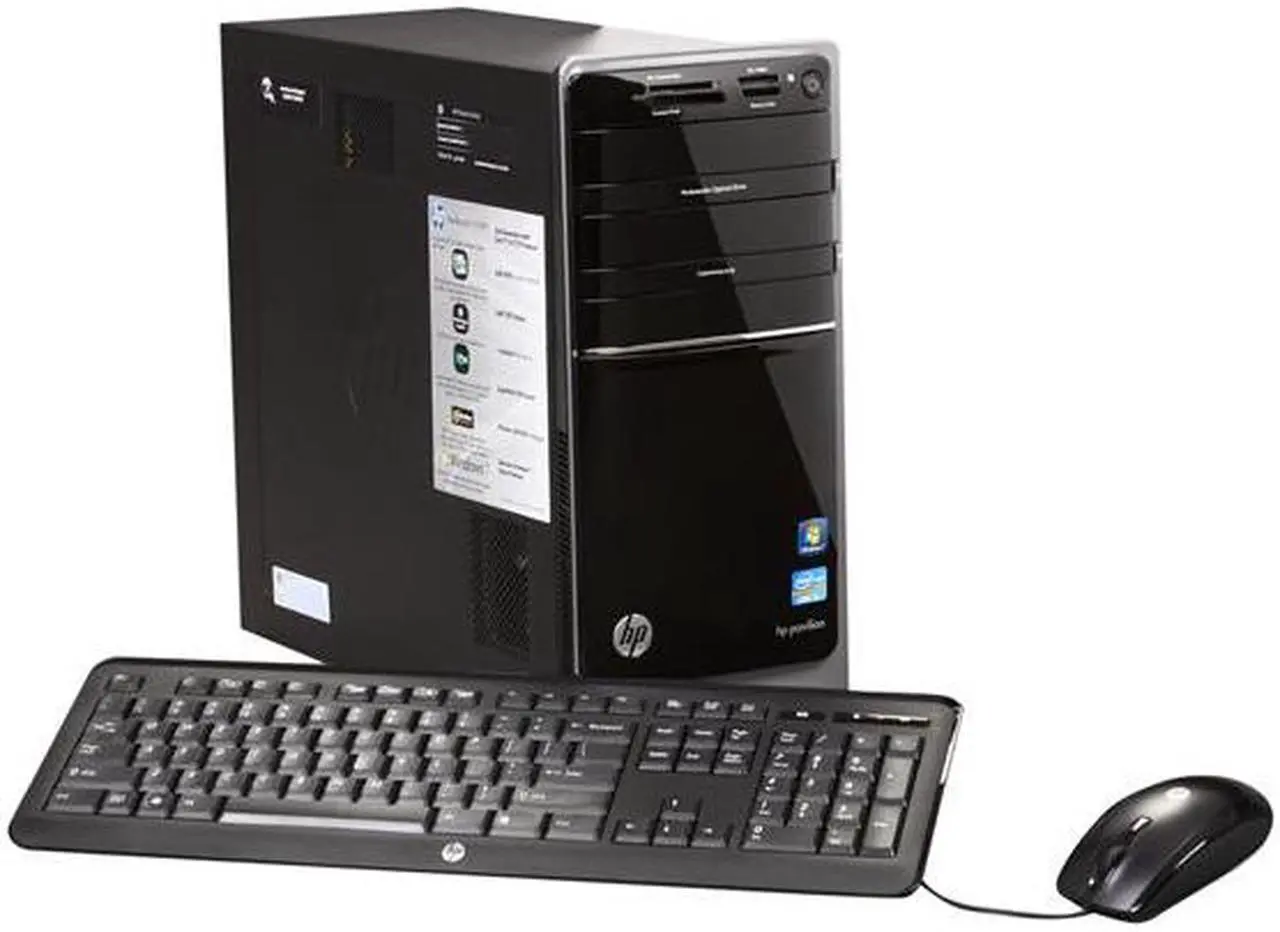 HP Desktop PC Pavilion p7-1110 (QP775AA#ABA) Intel Core i3-2120 6GB ...