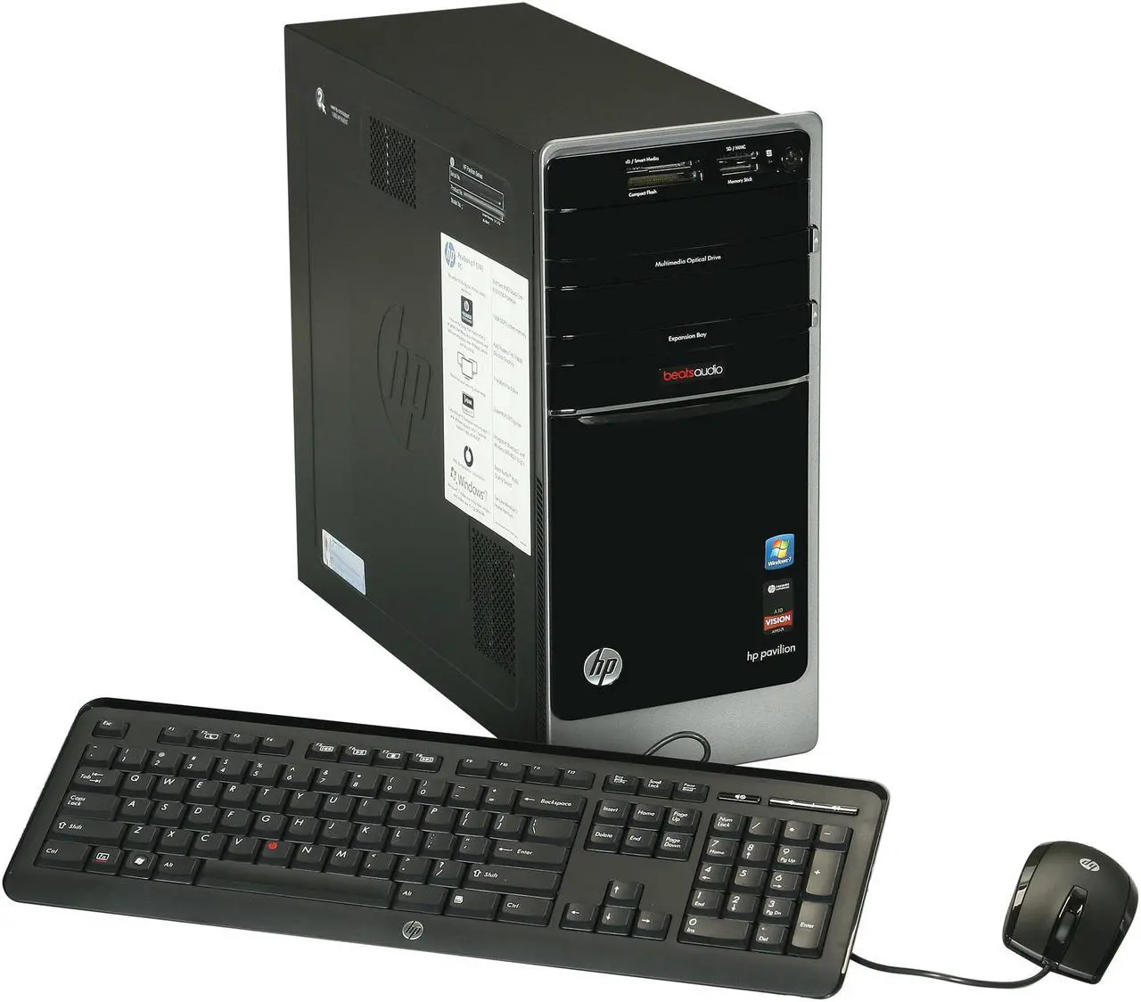 HP Desktop PC Pavilion p7-1240 (H2L70AA#ABA) AMD A10-5700 10GB DDR3 1TB ...