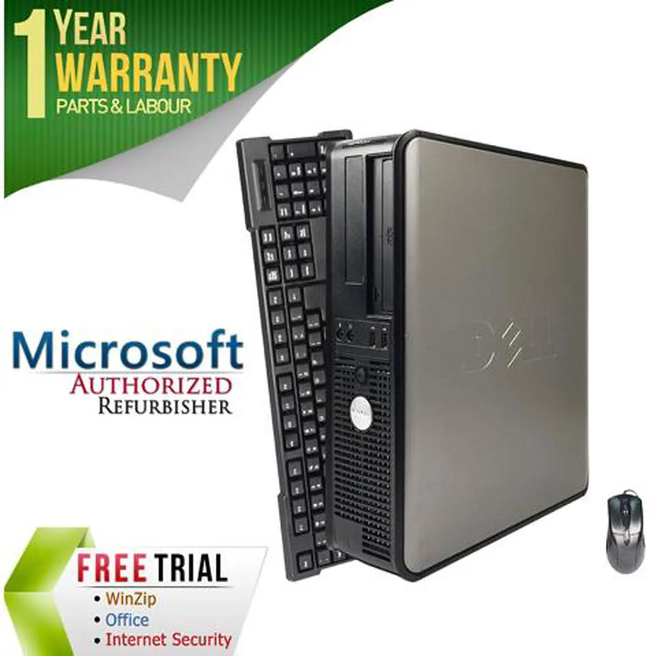 Refurbished: DELL Desktop Computer 360 Intel Core 2 Quad Q8200 4GB DDR2 ...