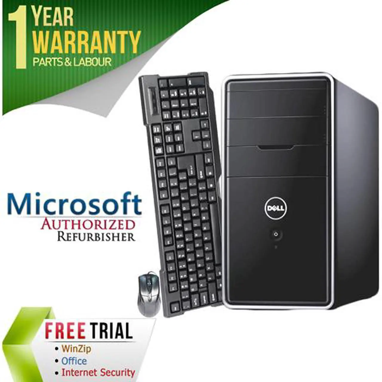 Refurbished: DELL Desktop Computer Inspiron 3847 Intel Pentium G3240 ...